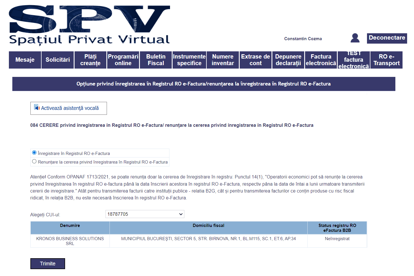 E-factura pentru PFA și Profesii Liberale - ContApp