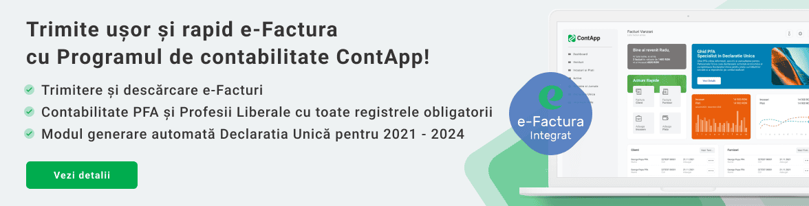 E-factura pentru PFA și Profesii Liberale - ContApp