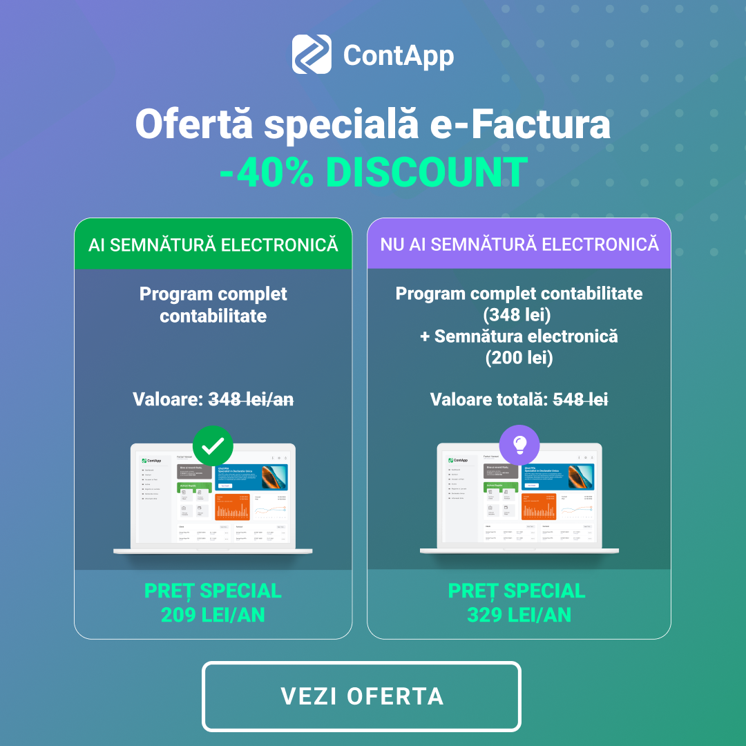 E-factura pentru PFA și Profesii Liberale - ContApp